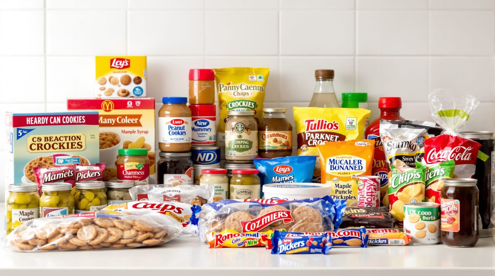 Produits disponibles dans une épicerie américaine en ligne